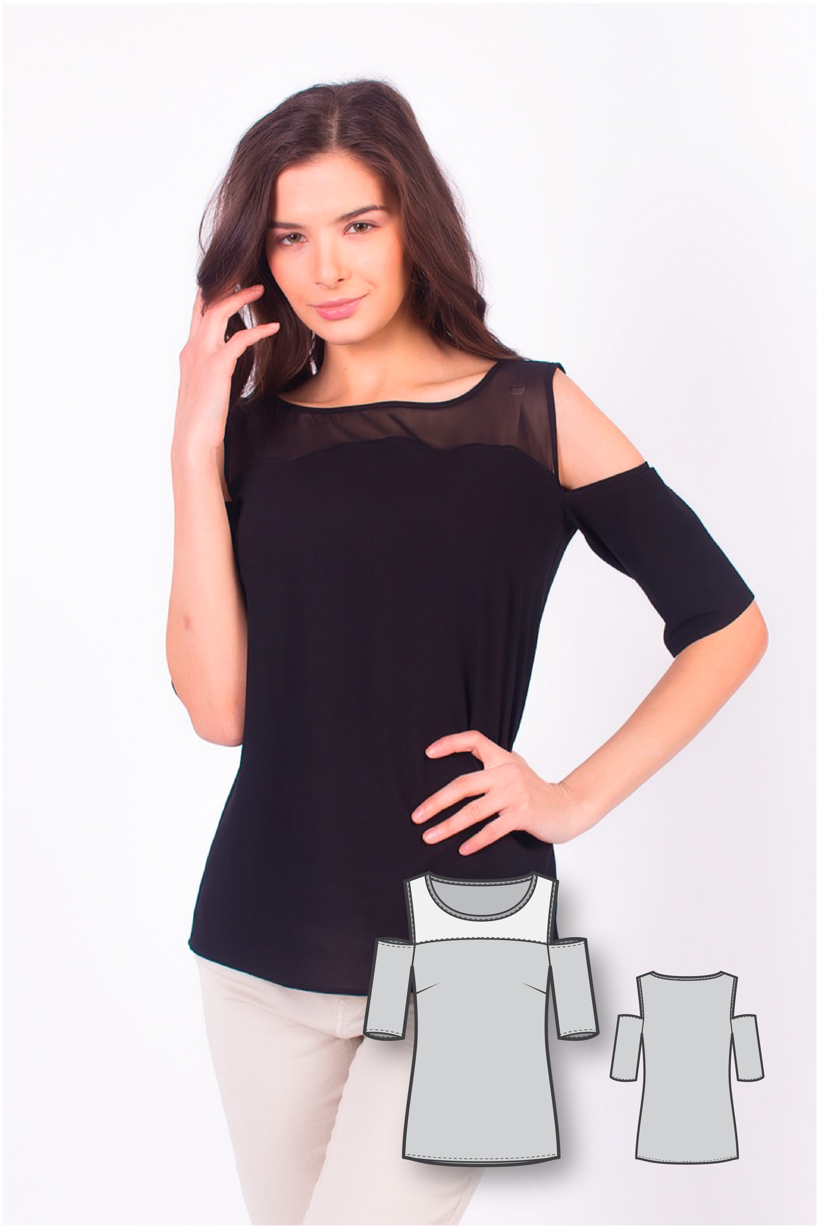 Sewing Pattern - Cut Out Shoulder Top – Dressy Talk