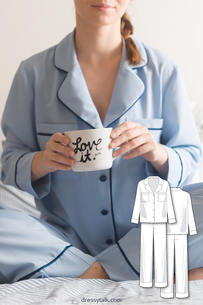 Sewing Pattern - Pyjama Set For Women – Dressy Talk